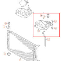 NEW GENUINE AUDI A4 B6 2001 2008 COOLANT EXPANSION TANK 8E0121403A in ...