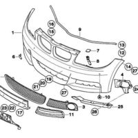BMW NEW GENUINE E82 E88 FRONT M SPORT BUMPER O/S RIGHT PRESSURE LIP ...