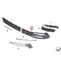 NEW GENUINE BMW 6 SERIES G32 GT FRONT GRILL AIR INTAKE OPEN RIGHT ...