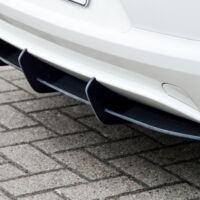 Rear Bumper diffuser addon with ribs / fins For VW Scirocco 2008-2014 ...