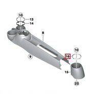 NEW MINI R50 R52 R53 R55 R56 R57 R58 R59 TRIM RING FOR REAR CUP HOLDER ...