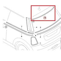 NEW GENUINE MINI R56 COOPER S REAR WINDOW TOP COVER TRIM 51317151130 in ...