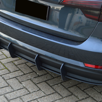 Performance Rear Bumper diffuser addon with ribs / fins For Audi A4 B9 ...