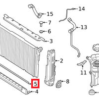 NEW GENUINE BMW F87 M2 F80 M3 F82 M4 COOLING MODULE LOWER SEAL ...