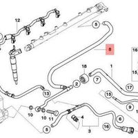 NEW GENUINE BMW 3' E90 E91 E92 E93 X3 E83 M57N2 DIESEL ENGINE FUEL ...