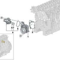 BMW NEW GENUINE 1 3 5 6 7 X3 X5 X6 SERIES COOLANT FLANGE PIPE CONNECTOR ...