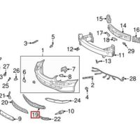 NEW GENUINE MERCEDES-BENZ SL R230 FRONT BUMPER LOWER CENTER COVER ...