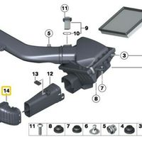 NEW GENUINE BMW 1 2 3 4 SERIES AIR INTAKE DUCT CHANNEL 13717613157 in ...