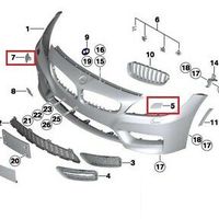 NEW GENUINE BMW Z4 E89 M SPORT HEADLIGHT WASHER JET COVER CAP PAIR SET ...