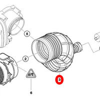 NEW GENUINE BMW X3 E83 2.5i PETROL ENGINE AIR INTAKE RUBBER BOOT HOSE ...