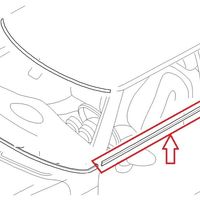 NEW GENUINE MINI R50 R52 R53 BOTTOM WINDOW DOOR MOLDING TRIM CHROME ...