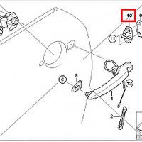 NEW OEM MINI R50 R52 R55 R56 R57 FRONT DOOR LATCH STRIKER PLATE ...