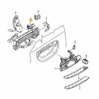 GENUINE AUDI A6 S6 ALLROAD C6 FRONT DRIVER DOOR HANDLE MOUNTING BAR ...