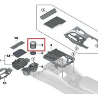 NEW GENUINE BMW ASHTRAY IN CUP HOLDER 51169323677 in Other Interior ...