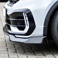 Black Gloss Front Bumper spoiler / skirt /valance For VW T-ROC R 19-21 ...