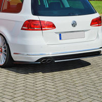 Performance Rear Bumper diffuser addon with ribs / fins For VW Passat ...