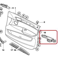 BMW NEW GENUINE E70 E71 E72 FRONT DOOR RECESS GRAB HANDLE TRIM BLACK ...