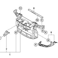 BMW NEW GENUINE E81 E87 E82 1 SERIES N/S LEFT HEADLIGHT BRACKET ARM ...