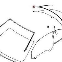 BMW NEW GENUINE 3 SERIES E92 COUPE REAR WINDOW MOLDING TRIM SEAL ...