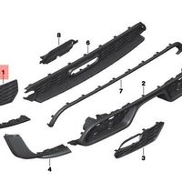 NEW GENUINE MINI F55 F56 F57 JCW AERO CABRIO REAR BUMPER GRILLE LEFT ...