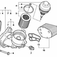 GENUINE NEW BMW ENGINE OIL FILTER HOUSING GASKET 11422247378 in Gaskets ...