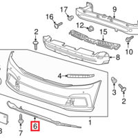 NEW GENUINE VOLKSWAGEN VW PASSAT B7 FRONT BUMPER LOWER SPOILER ...