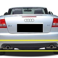 AUDI NEW GENUINE A4 B7 CABRIO 06-09 REAR BUMPER DOUBLE EXHAUST DIFUSSER ...