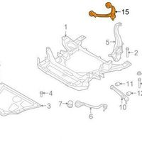 NEW GENUINE BMW E71 E70 F85 F86 FRONT SUSPENSION UPPER CONTROL ARM LEFT ...
