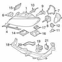 BMW 3 SERIES E92 E93 06-13 NEW GENUINE O/S RIGHT LIGHT UPPER CAP COVER ...