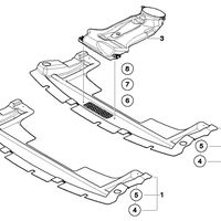 MINI NEW GENUINE COOPER R52 S R53 S UNDER BODY FRONT PANELING TRIM ...