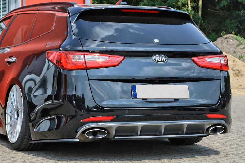 Performance Rear Bumper diffuser addon with side splitters For Kia ...
