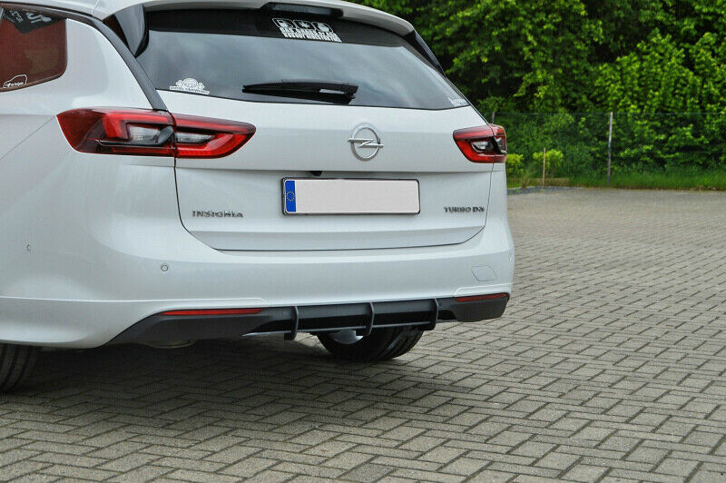 Performance Rear Bumper diffuser addon with ribs / fins For Opel ...