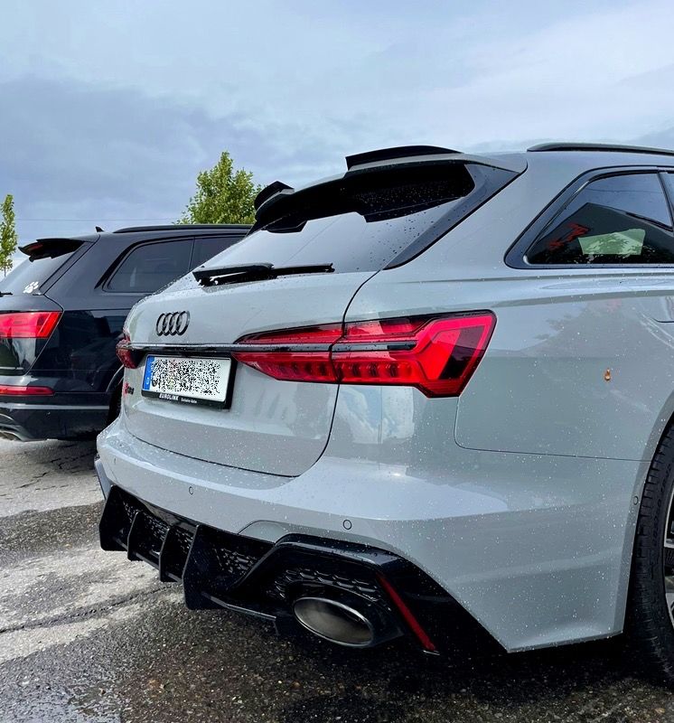 Performance RS6 C8 5G Avant CARBON FIBER Rear trunk lip spoiler / wing ...