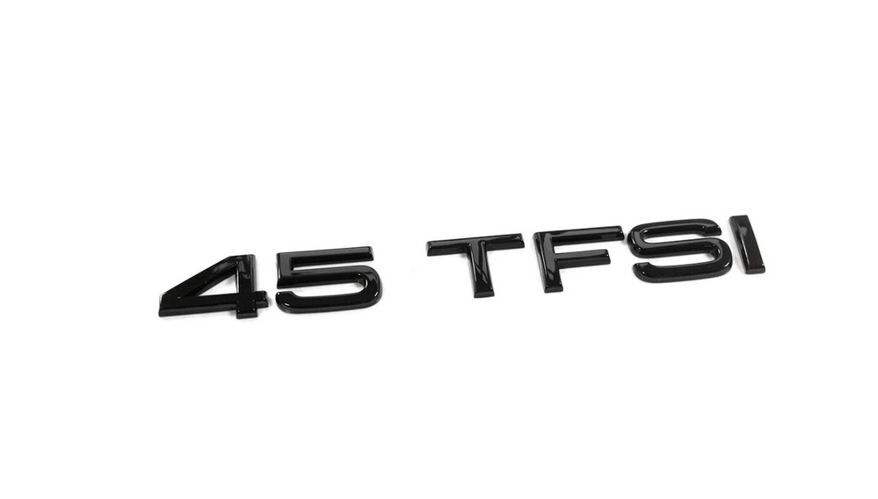 NEW GENUINE AUDI A6 A7 A8 Q5 Q8 45 TFSI TRUNK LETTERING BADGE GLOSS ...