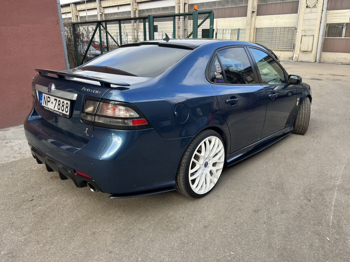 For Saab 9-3 MK2 Rear bumper Side Splitters flaps ABS Gloss in Rear ...