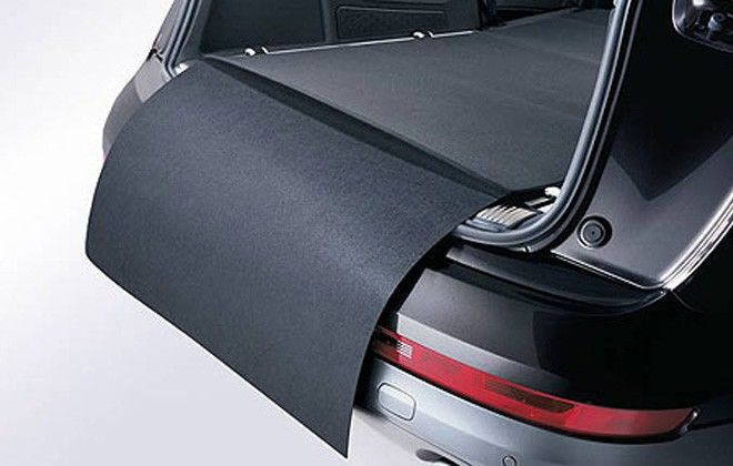 NEW GENUINE AUDI Q7 2010-2015 REVERSIBLE TRUNK BOOT MAT WITH BUMPER ...