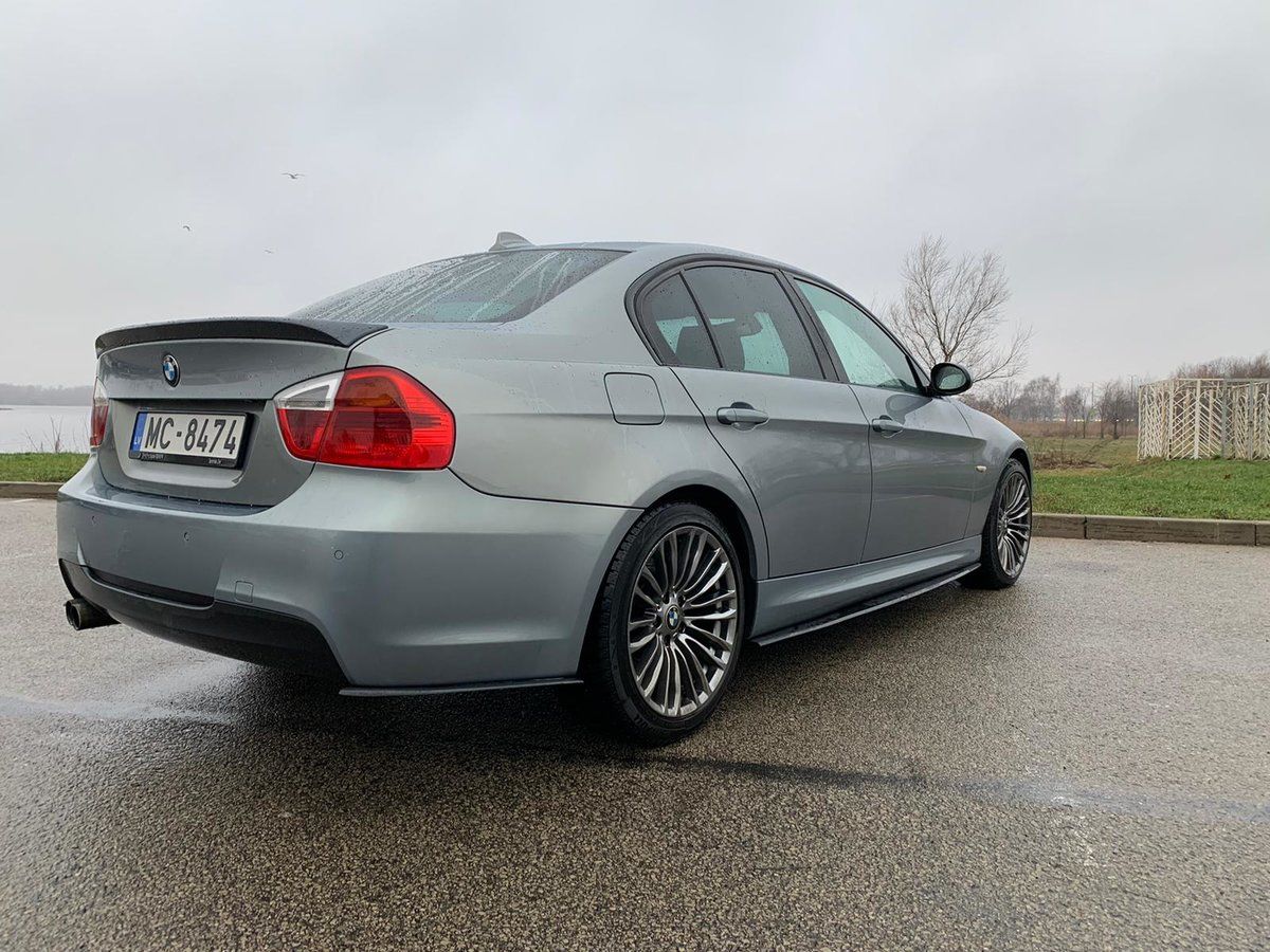 For 3 E90 E91 M Sport Rear bumper Side Splitters flaps ABS Gloss in ...