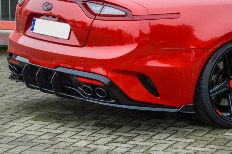 Performance Rear Bumper diffuser with side splitters For Kia Stinger CK ...