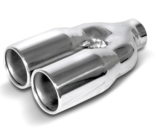Tailpipe. Y - Type 2x76 mm, 240 mm, 60 mm in Tailpipes / Tips and ...