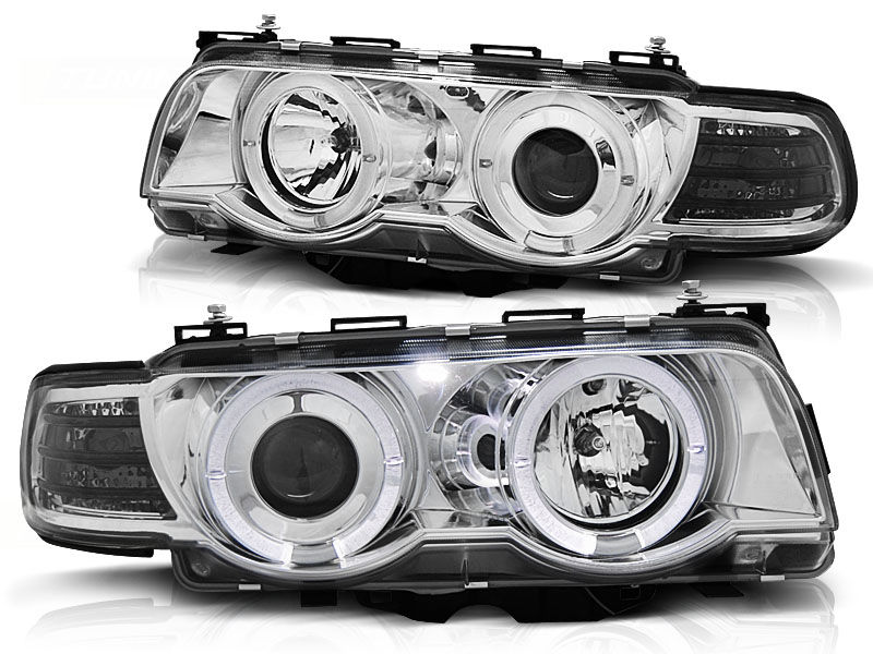 E38 98-01 ANGEL EYES CHROME XENON in Headlights - buy best tuning parts ...
