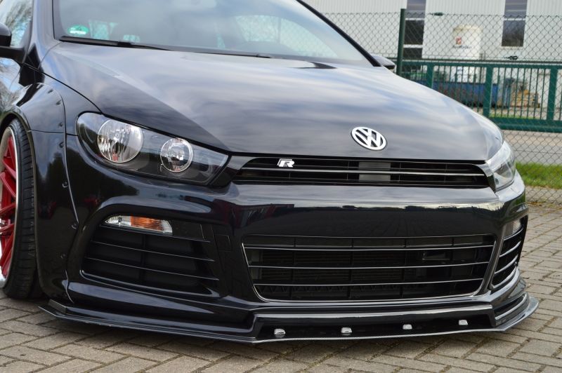 Front Bumper spoiler / skirt / valance with blade For VW Scirocco R 13 ...