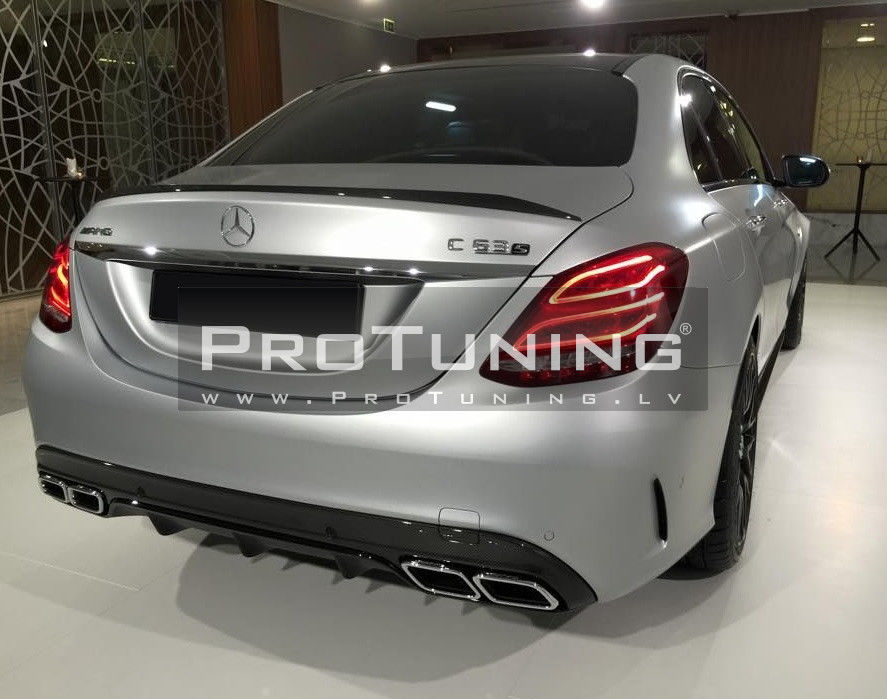 ANG C63 Look Rear trunk Spoiler Lip For Mercedes W205 in Spoilers - buy ...