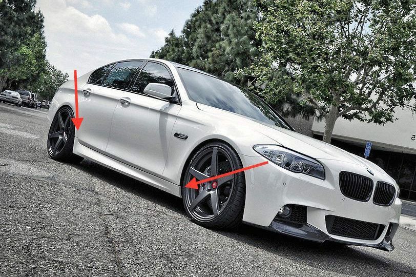 BMW NEW GENUINE 5 F10 F11 M SPORT PACKAGE SIDE SKIRT TRIM SILL O/S ...