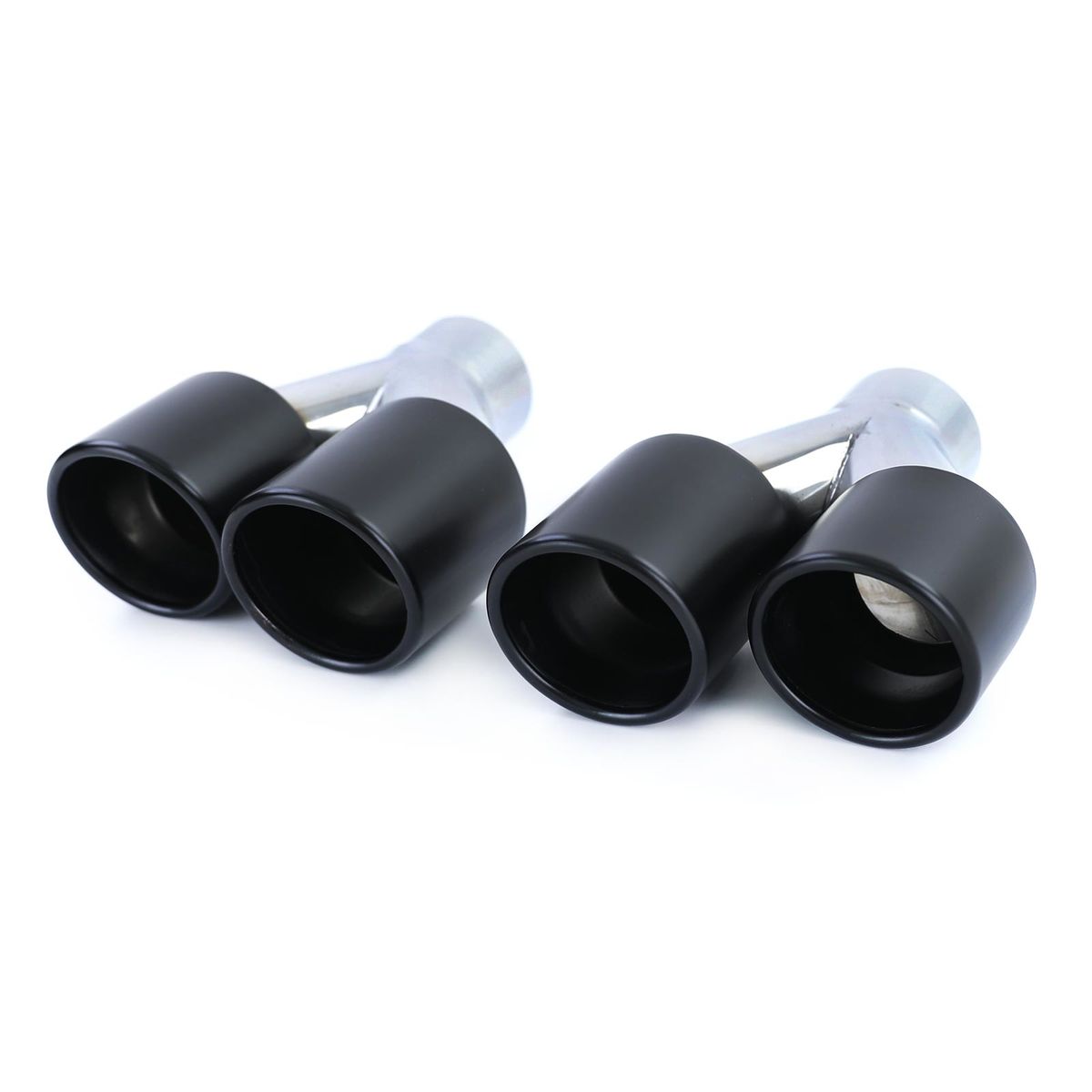 Universal Black Matt Exhaust tips 89mm in Tailpipes / Tips and covers ...