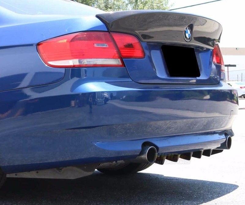SHARK Rear bumper spoiler skirt/ lower diffuser addon fins/ ribs For ...