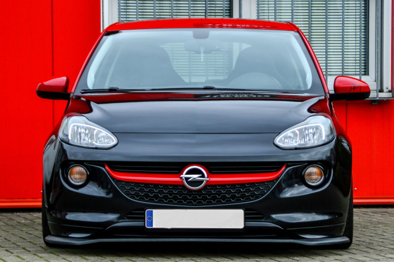 Black Gloss Performance Front Bumper spoiler / skirt / valance For Opel ...