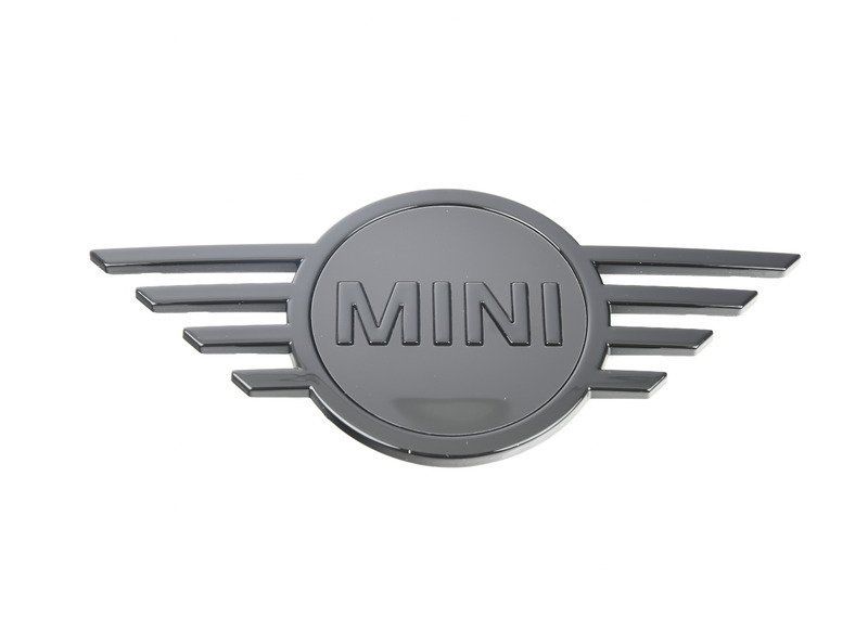 FOR NEW GENUINE MINI CLUBMAN F54 FRONT 3D STYLE PIANO BLACK EMBLEM ...