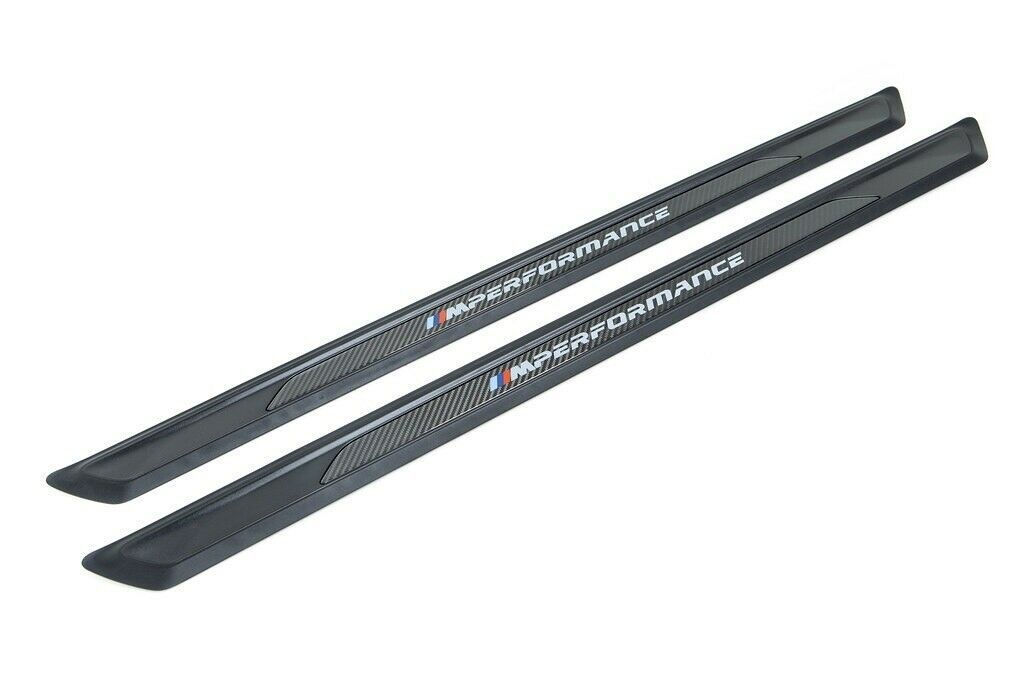 NEW GENUINE BMW F21 F22 F23 F87 M PERFORMANCE CARBON DOOR SILL COVERS ...