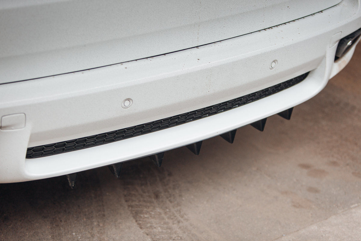 SHARK Performance Rear bumper spoiler skirt/ lower diffuser addon fins ...