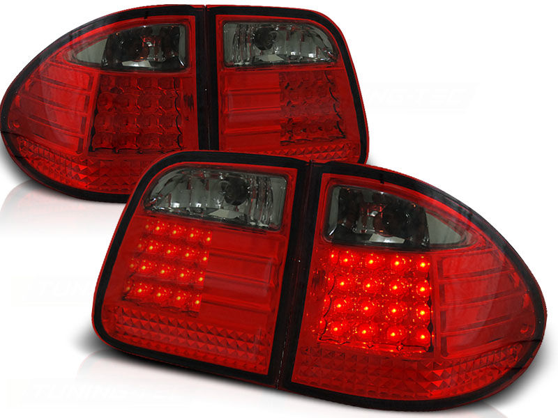 LED TAIL LIGHTS RED SMOKE fits MERCEDES W210 95-03.02 KOMBI in ...